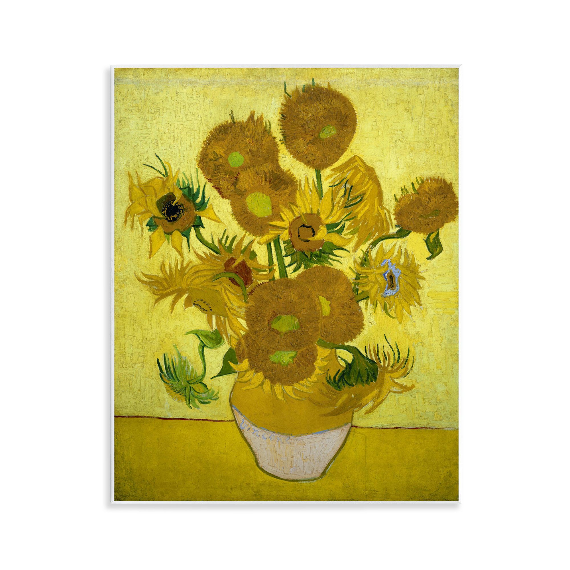 Fleur De Lis Living Van Gogh Yellow Sunflowers Wall Plaque Art by ...