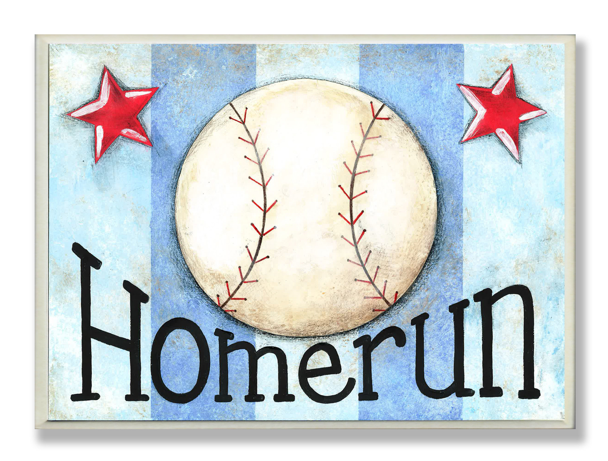 Viv + Rae™ Cambra Home Run Stripe Star Wall Plaque & Reviews | Wayfair