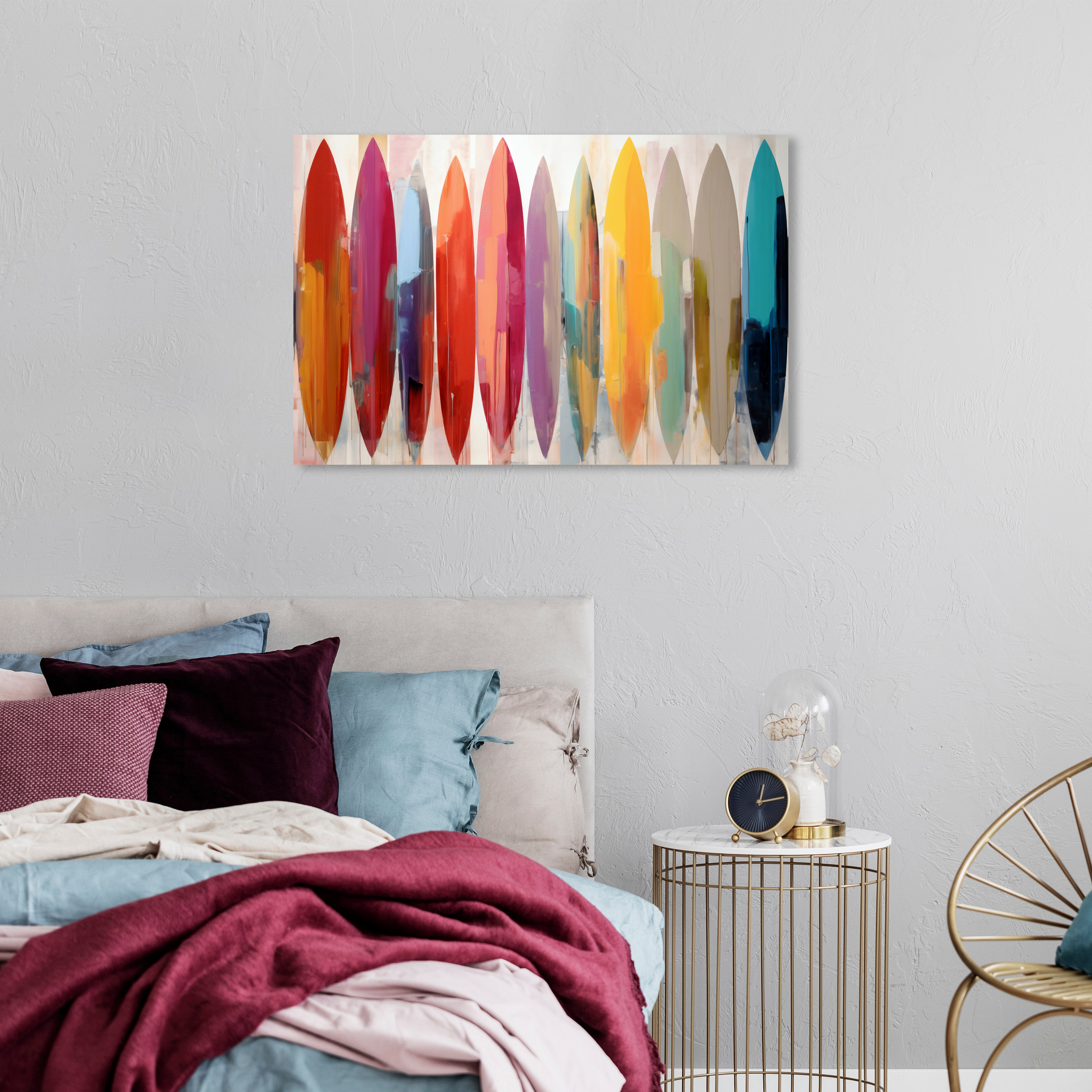 Ivy Bronx Nautical and Coastal Abstract Surfboards Industrial Red ...