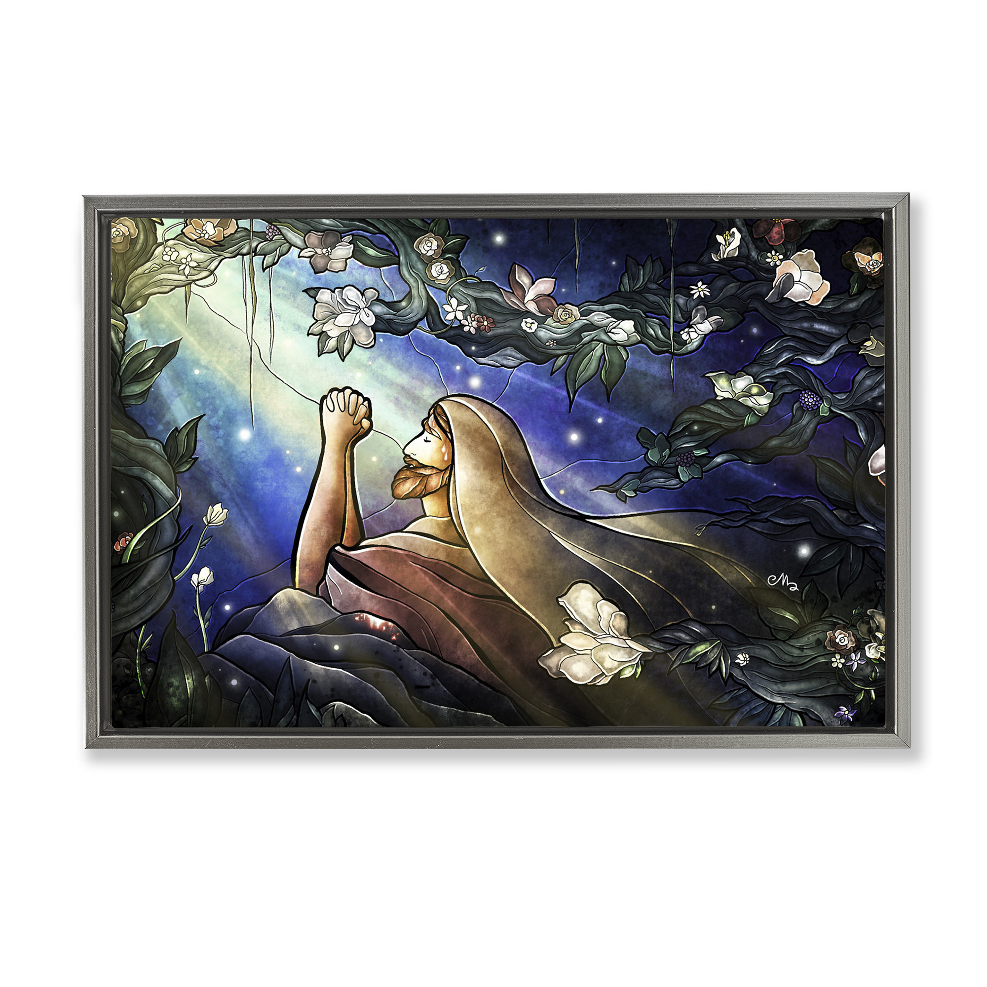 Latitude Run® Religious Gethsemane Prayer Floating Frame, design by ...
