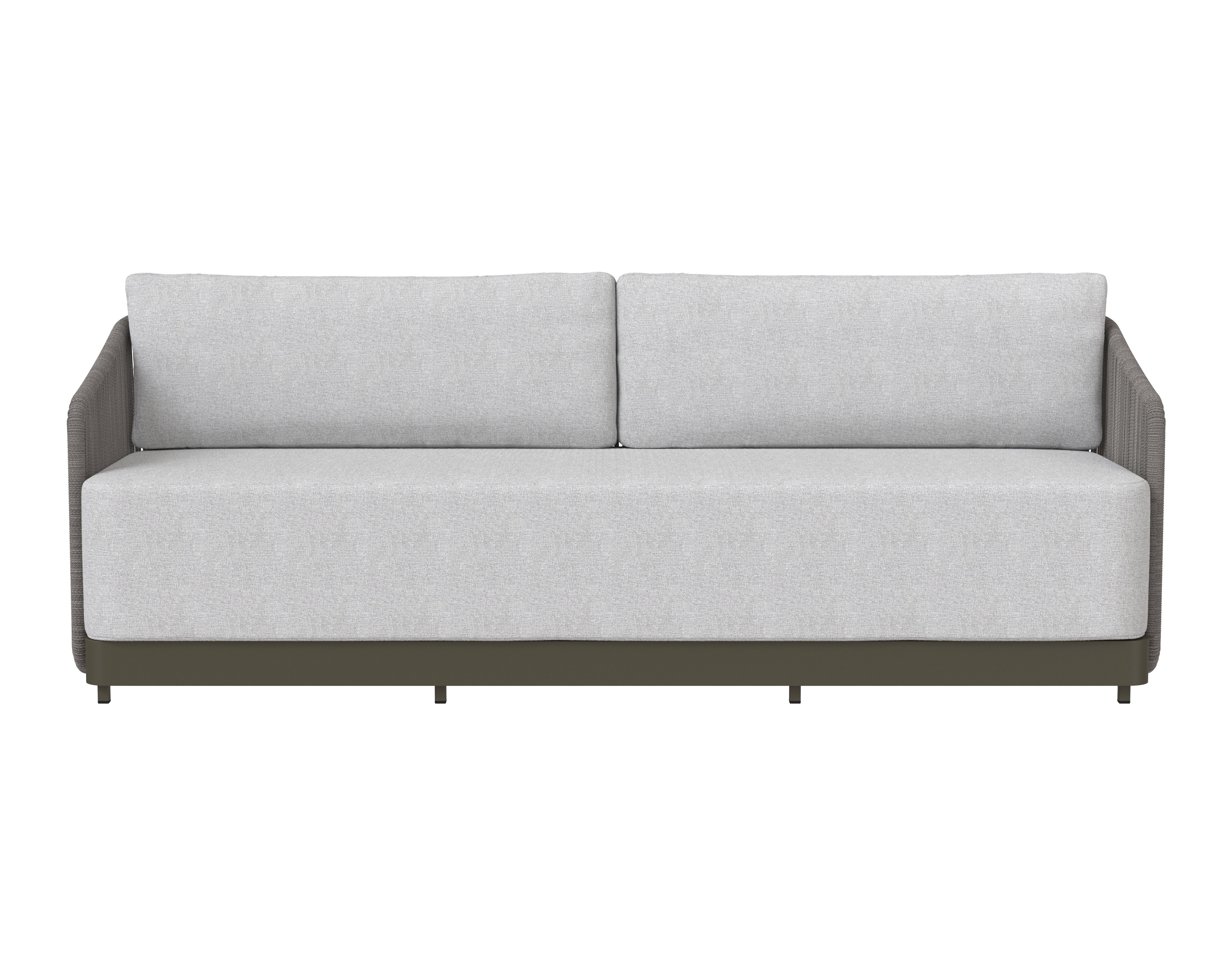 Hokku Designs Hellat 89" Wide Outdoor Patio Sofa with Cushions | Wayfair
