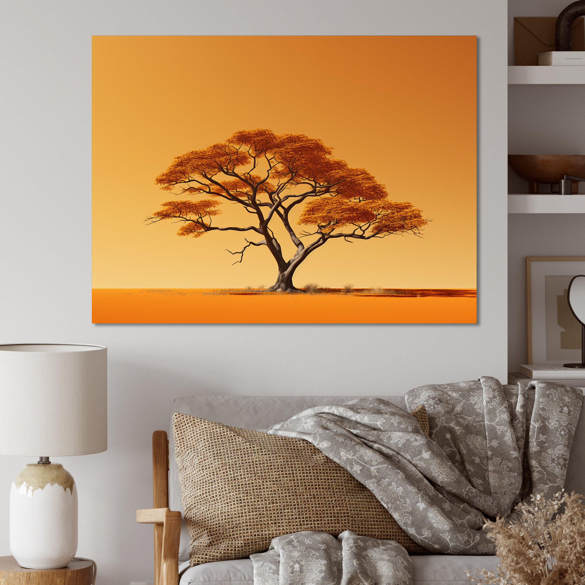 Design Art African Tree Arbor I - Tree African Wall Art Living Room ...