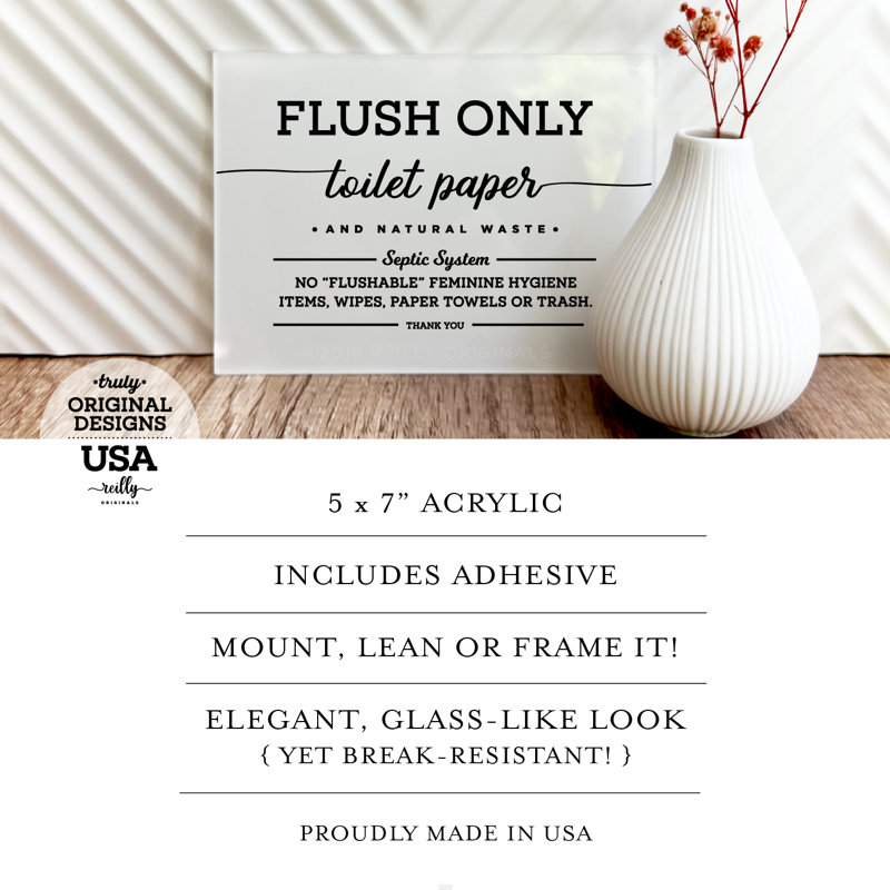 Reilly Originals Elegant Flush Only Toilet Paper & Natural Waste ...