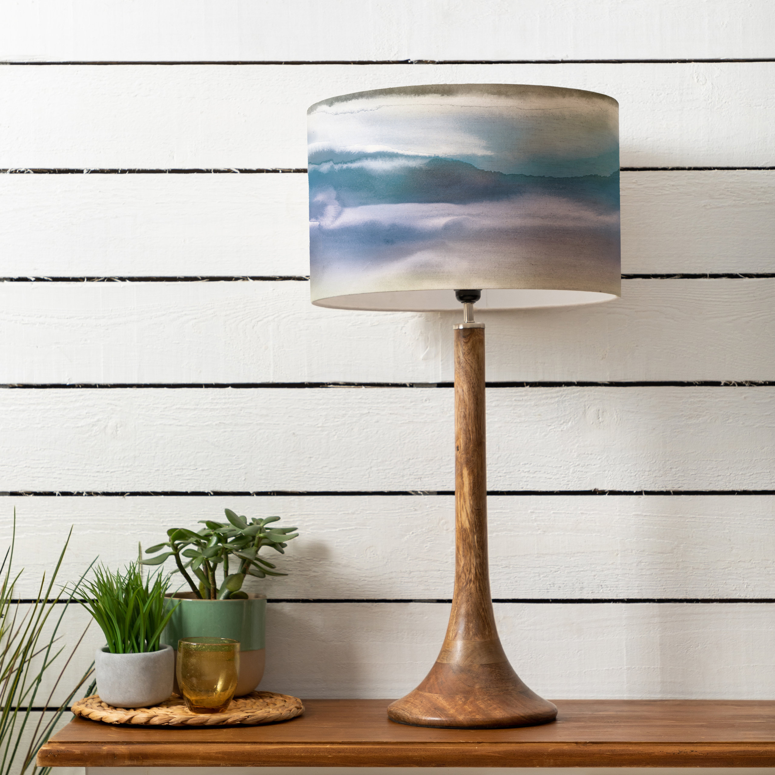 Voyage Maison Kinross Tall Mango Table Lamp & Fjord Eva Loch Shade | Wayfair.co.uk