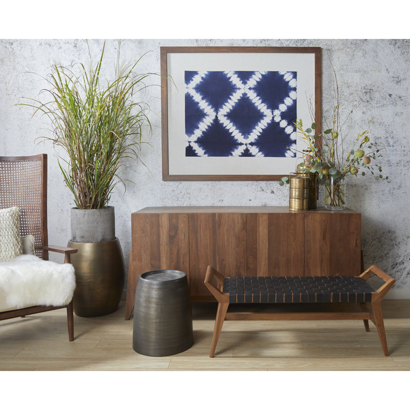 Joss & Main Yates Steel Tray Top Drum End Table & Reviews | Wayfair