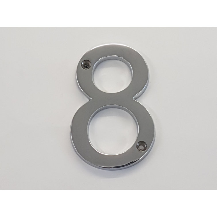 Dakota Fields Makale 10cm H Reflective Metal House Number | Wayfair.ie