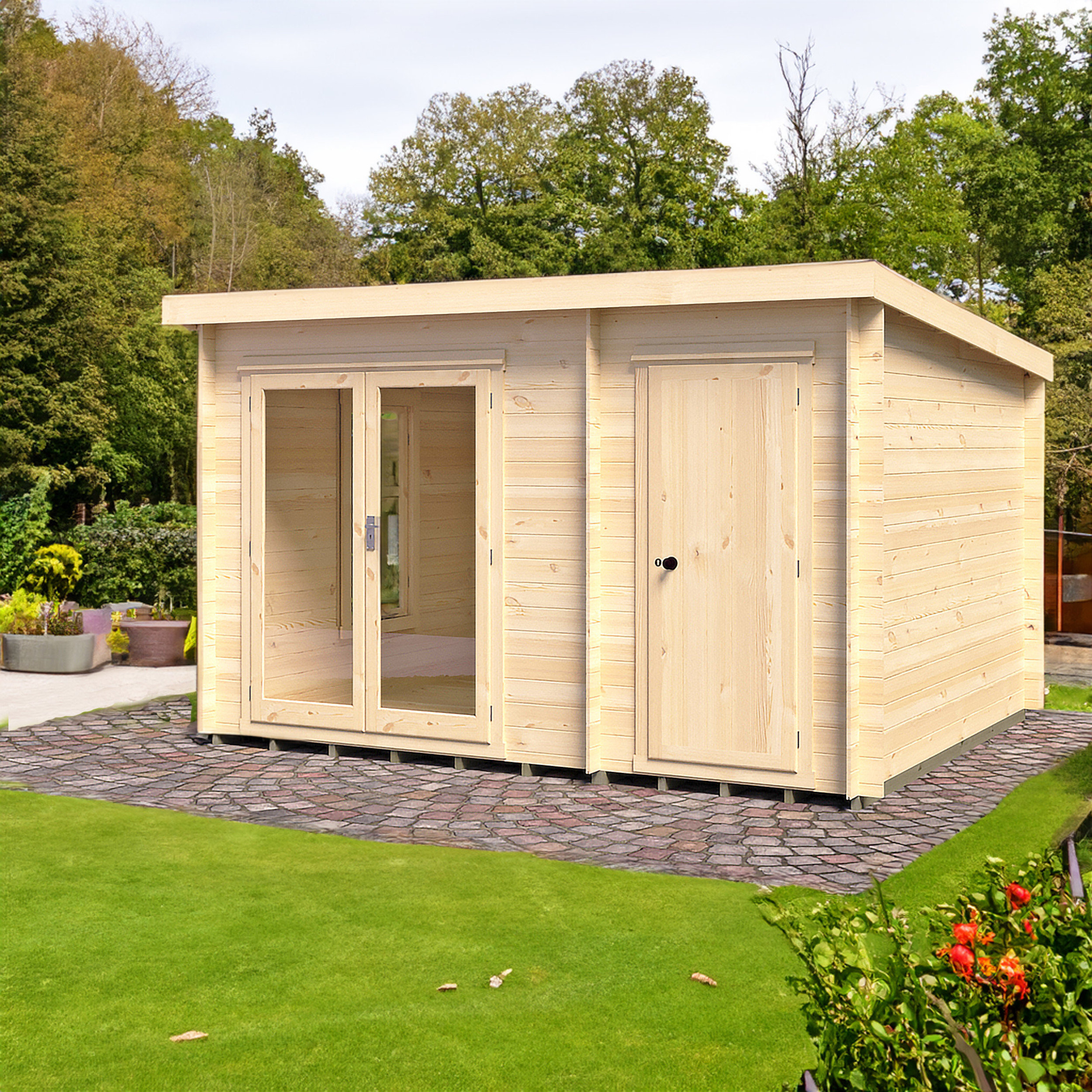 Shire GB Elm Log Cabin 10 x 12 Ft. | Wayfair.co.uk