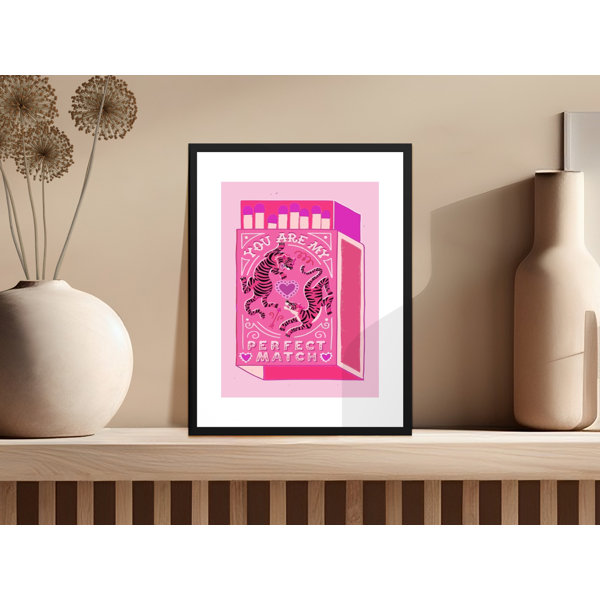 Lark Manor You Are My Perfect Match Tigers Illustration Framed Poster ...