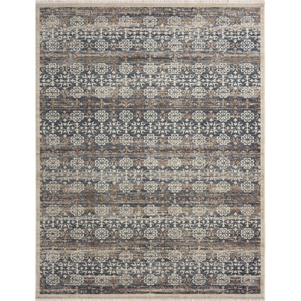 Madison Couture Rugs Mirabelle Floral Area Rug in Grey | Perigold