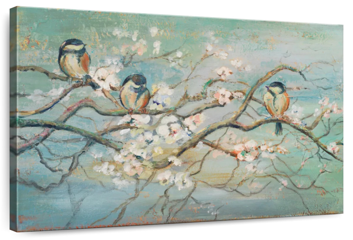 Ebern Designs Spring Branch With Birds - Wayfair Canada