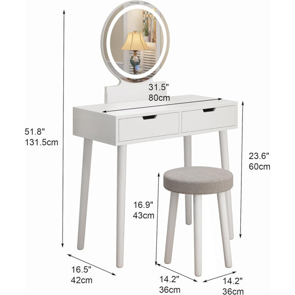 Wrought Studio™ Lerato Vanity & Reviews | Wayfair