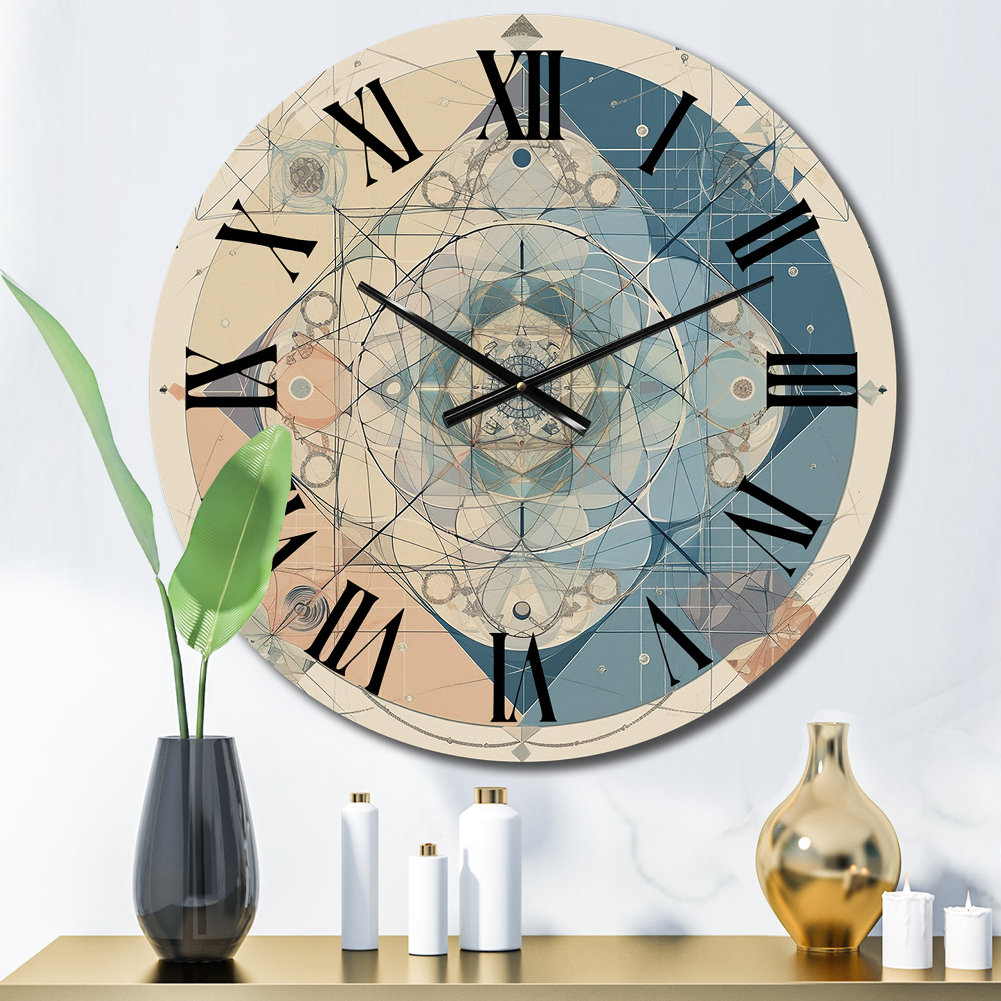 Design Art Sacred Mystery Vintage Alchemy Mandala IV Wall Clock | Wayfair