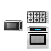 Unique Appliances Classic Retro 3 Piece Kitchen Appliance Package with ...