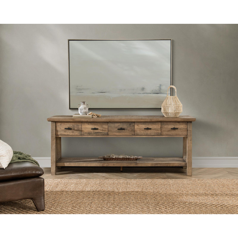 Classic Home Talladega Reclaimed Pine Console Table & Reviews | Wayfair