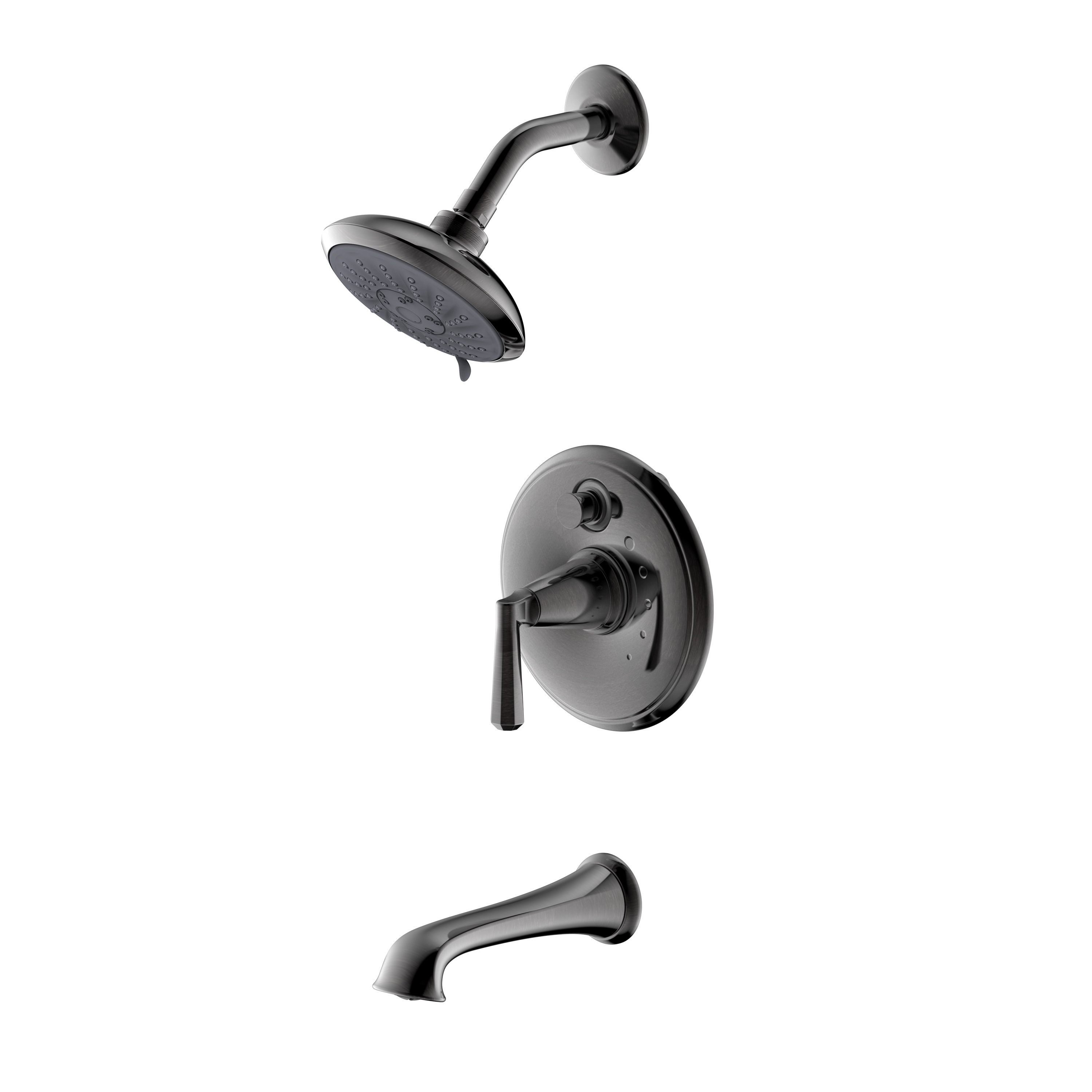 Ultra Faucets Z Single Handle Tub and Shower Faucet with Trim and ...