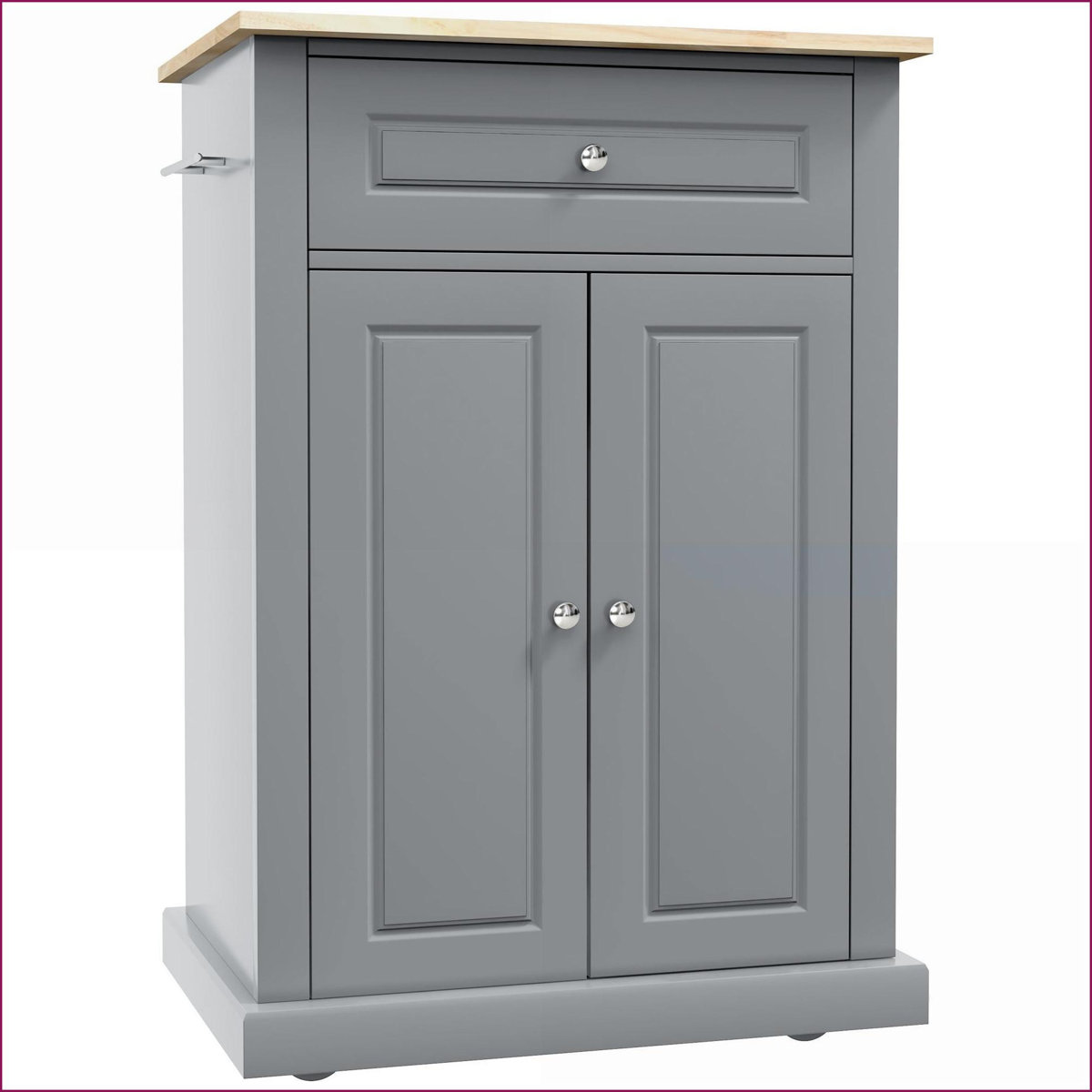 Red Barrel Studio® Kitchen Island Cart on Wheels, Portable Serving ...