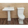 Fine Fixtures 26.5" Tall White Vitreous China Rectangular Pedestal ...