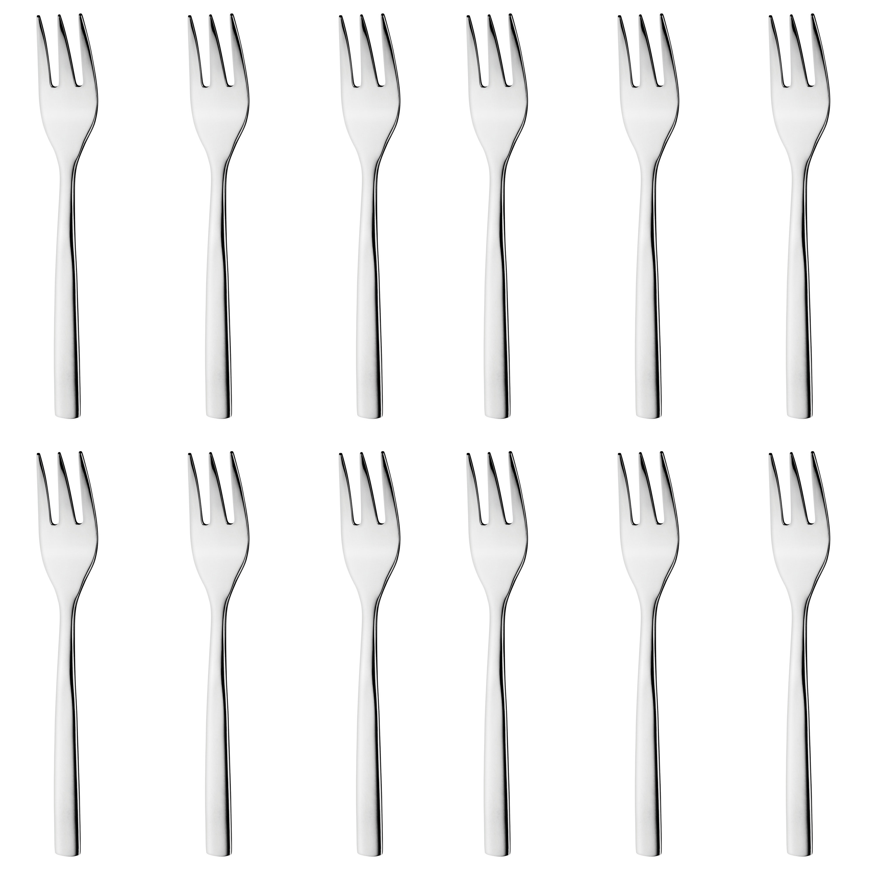 BergHOFF Essentials 12Pc Stainless Steel Cake Fork Set, Pure, 5.75 ...