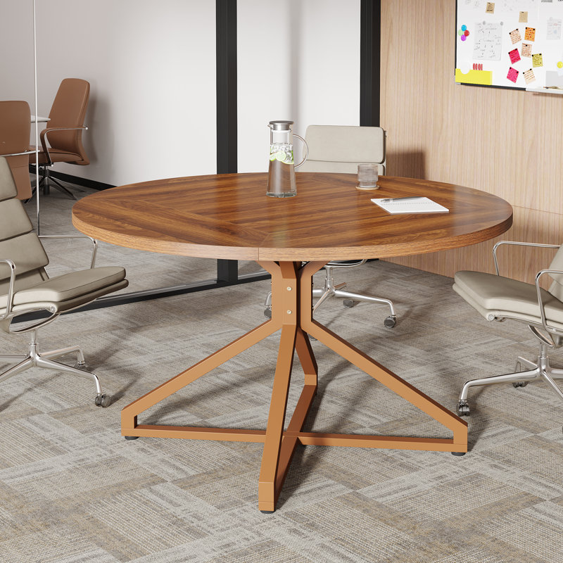 Ebern Designs Small Round Conference Table | Wayfair