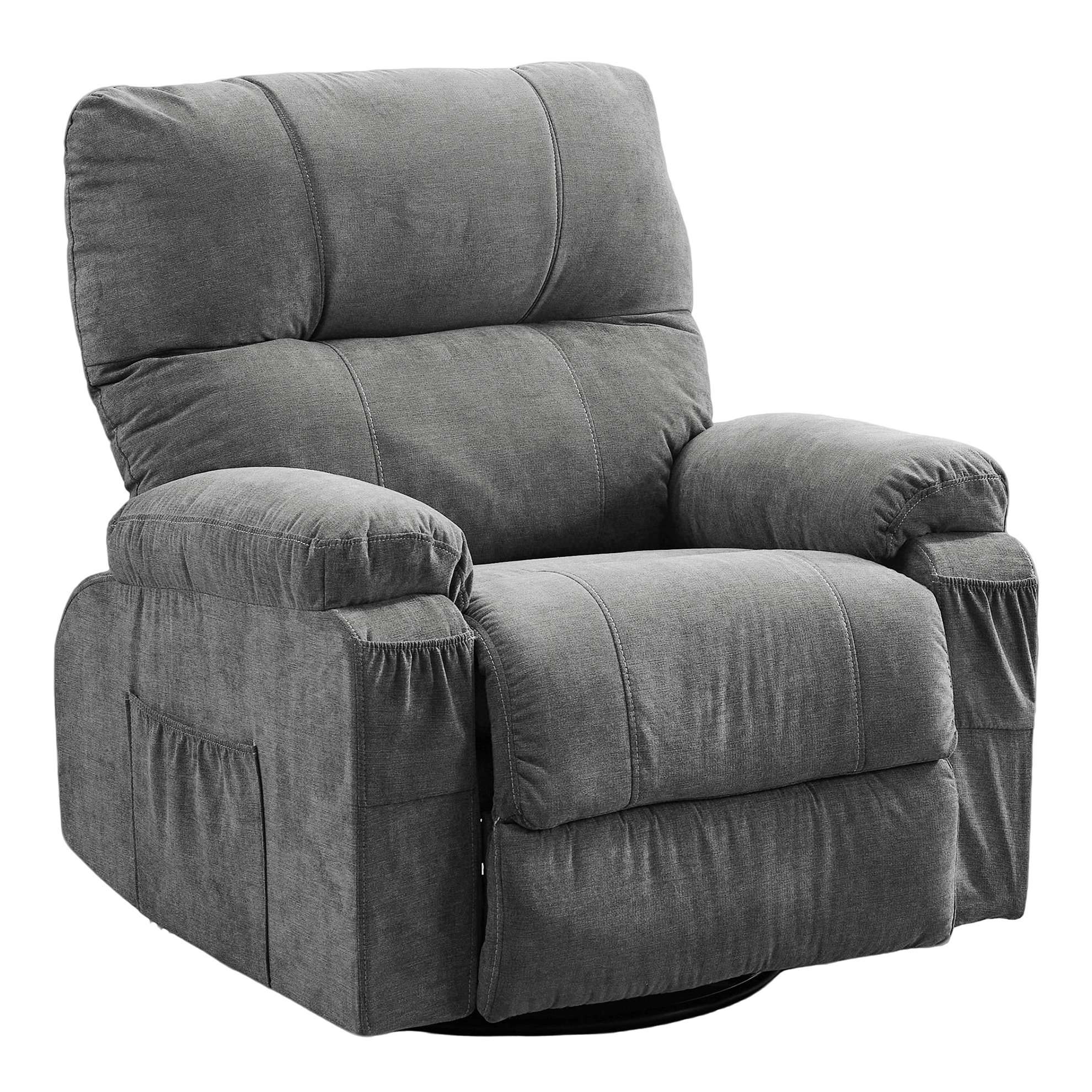 Latitude Run® Recliner Chair,360 Degree Rotating Swing Single Sofa ...