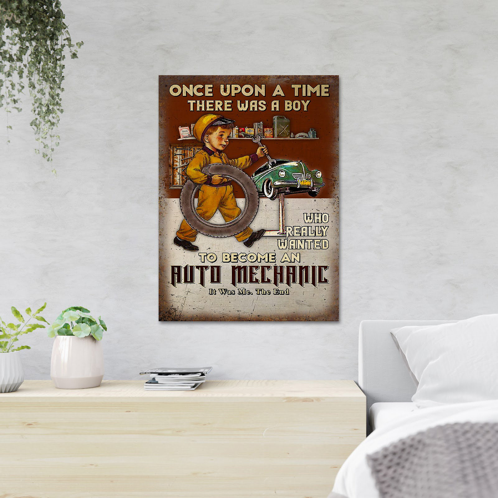 Trinx A Mechanic Boy Holding A Tire - Once Upon A Time There Was A Boy ...