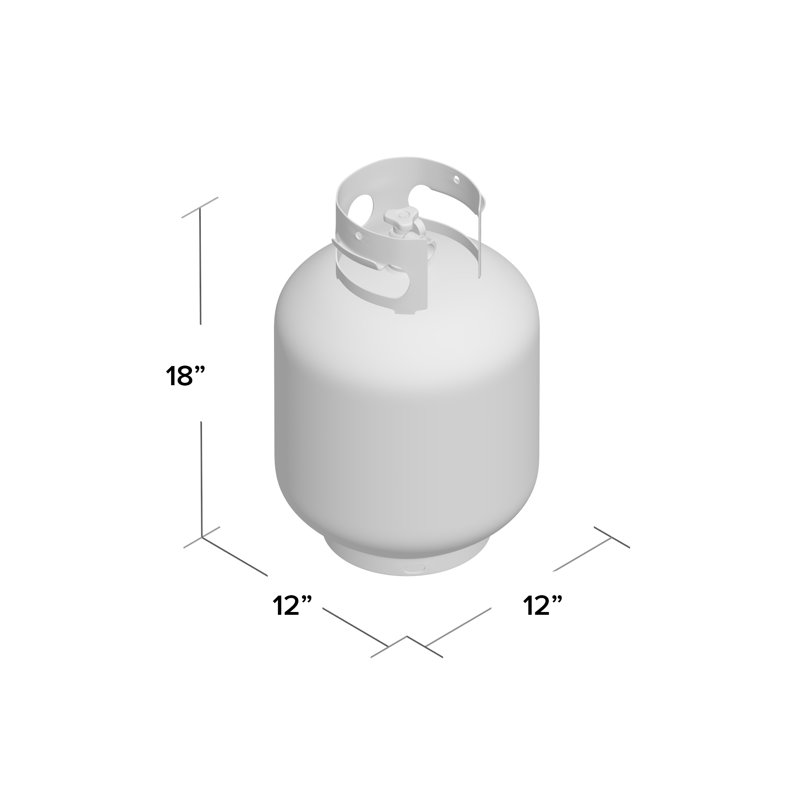 Flame King 20LB EMPTY Steel Propane Tank LP Cylinder, OPD Valve & Built ...