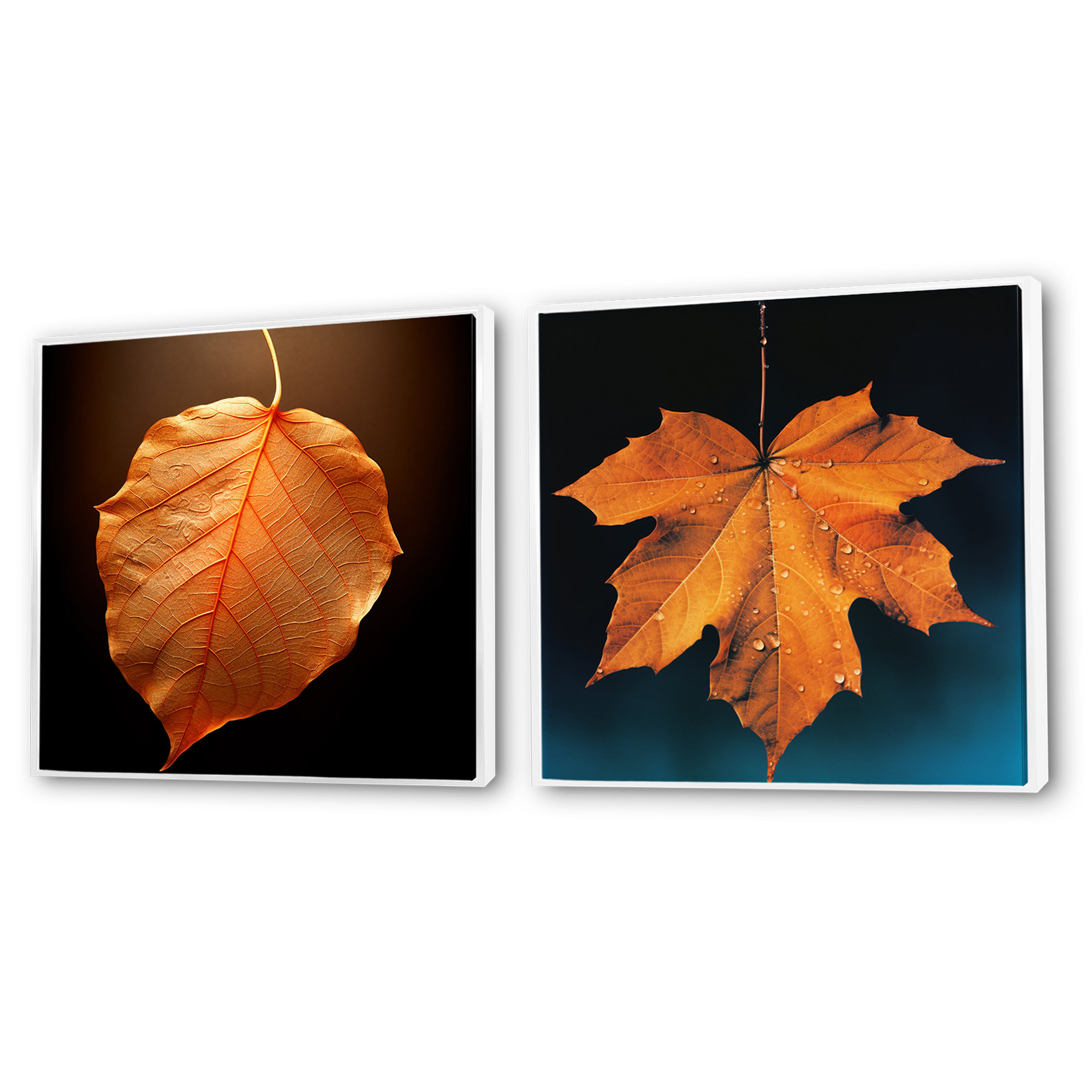 Lark Manor™ Tangerine Orange Maple Translucency Foliage - Leaves Square ...