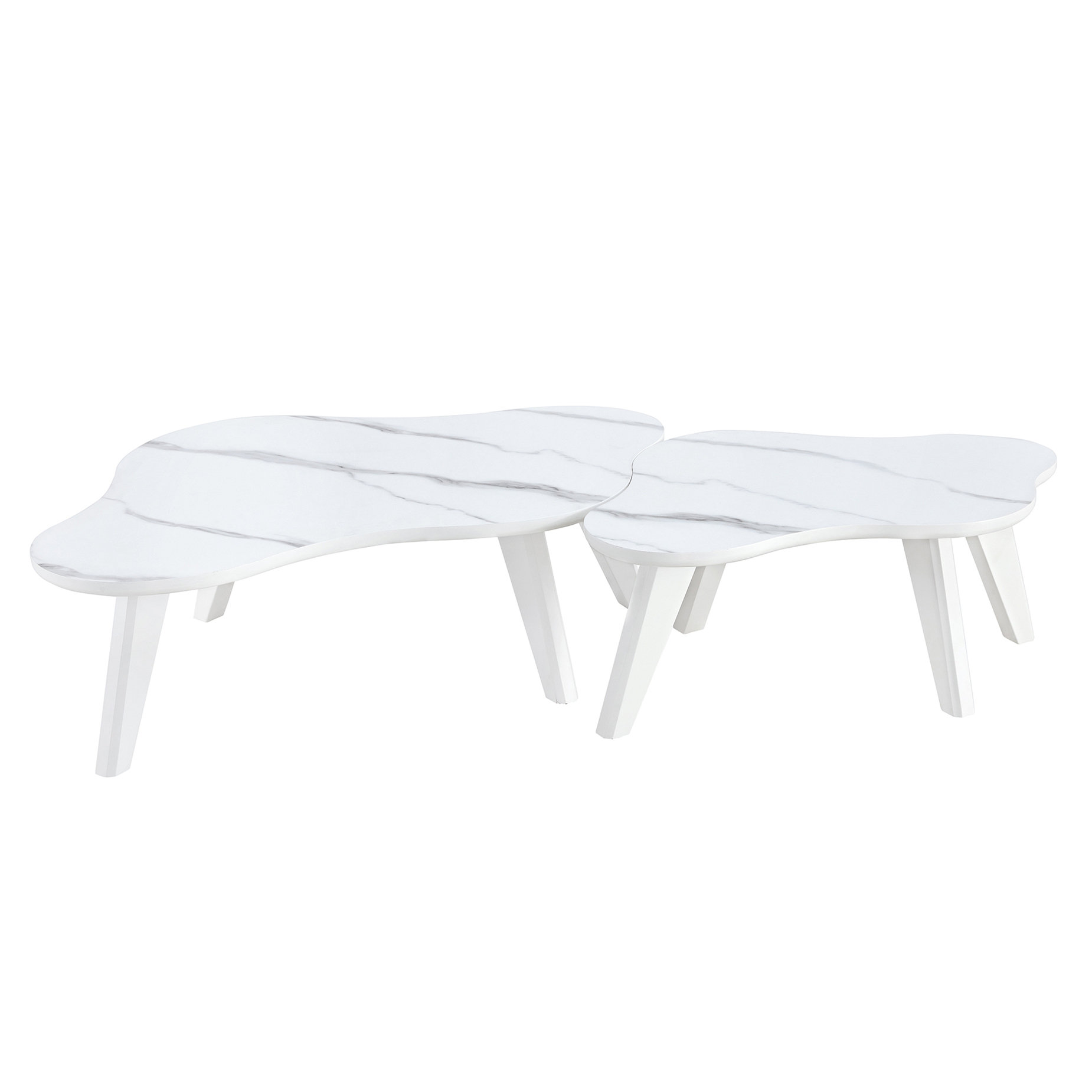 Ivy Bronx Modern Minimalist White Table Top. Cloud Shape Gives You A ...
