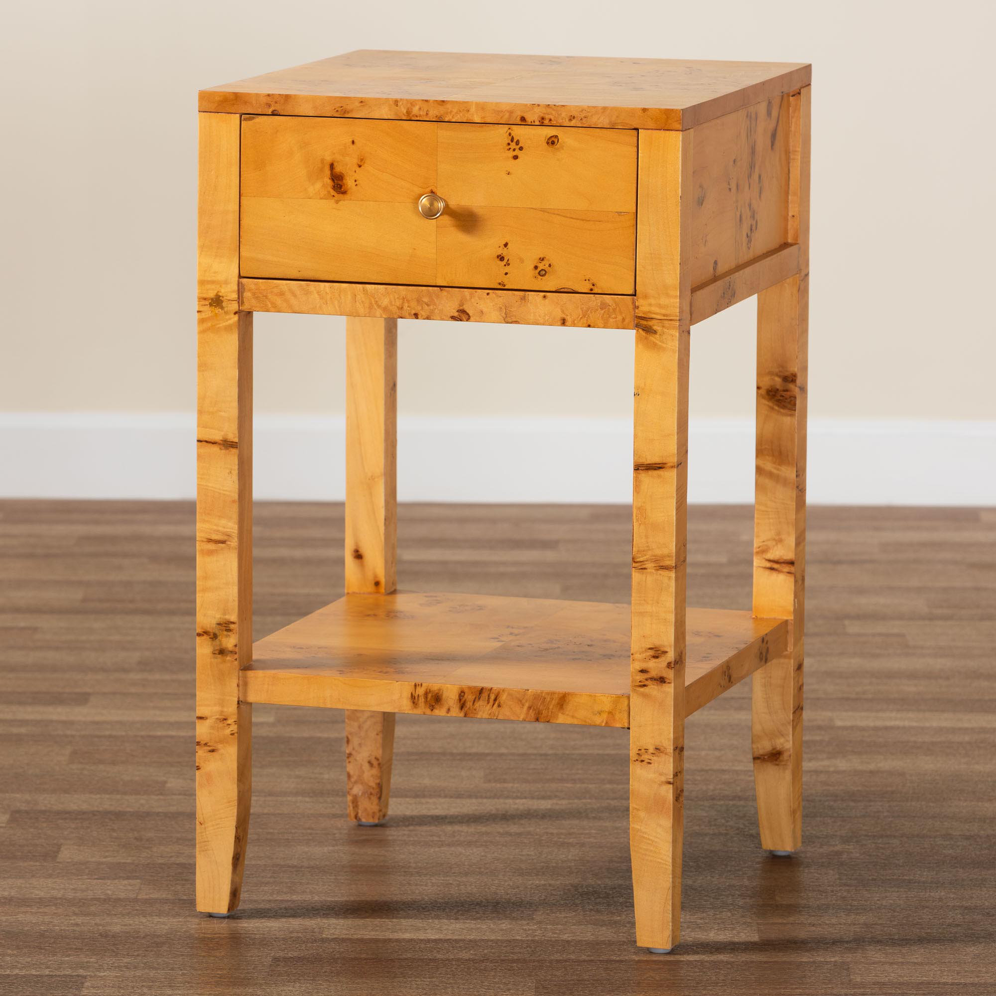 Millwood Pines Dusten Modern And Contemporary Natural Light Mappa Burl ...