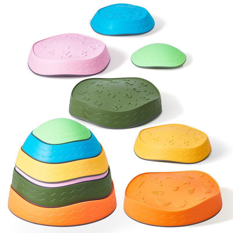Arlmont & Co. Kids Balance Stepping Stones Sensory Obstacle Course 6 ...