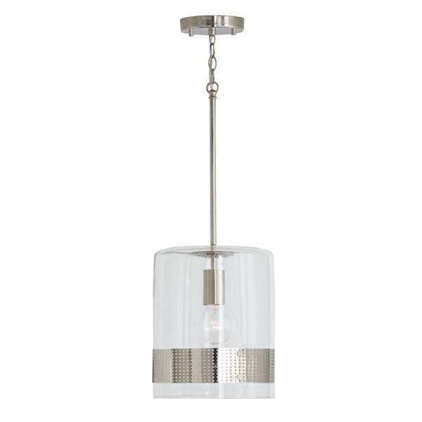 Wrought Studio™ Riles 1 - Light Single Cylinder Pendant | Wayfair