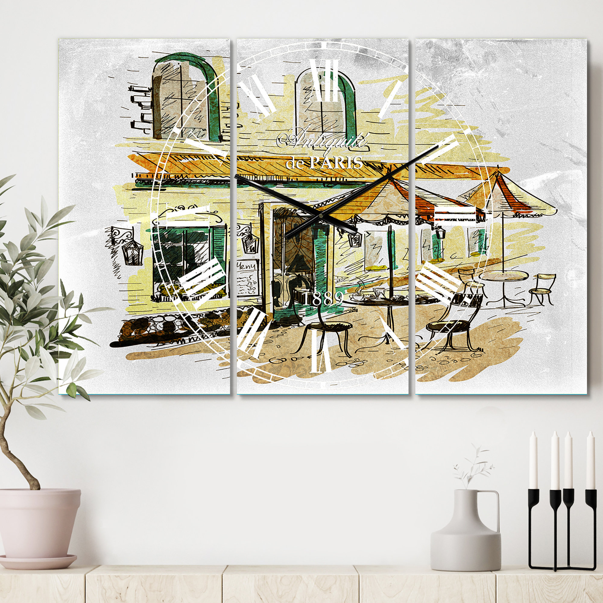 The Twillery Co. Swigart Oversized Farmhouse Wall Clock - Wayfair Canada