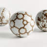 Lark Manor™ Champagne Chine Ceramic Chinoiserie Taupe and White ...