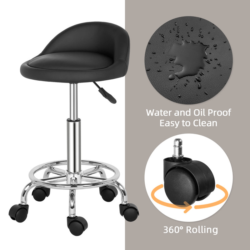 Wrought Studio Clairann Height Adjustable Lab Stool | Wayfair