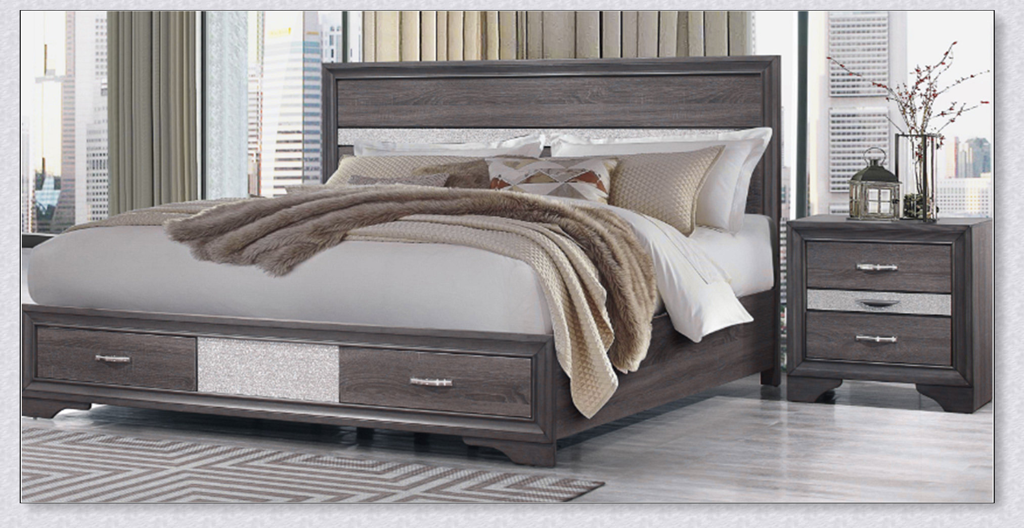 Lark Manor Lit Ryder Sparkle Grey - Wayfair Canada