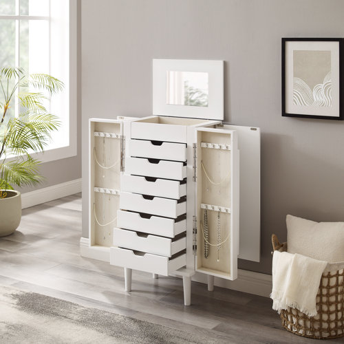 Latitude Run® Naithan 18'' Wide Freestanding Jewelry Armoire & Reviews ...