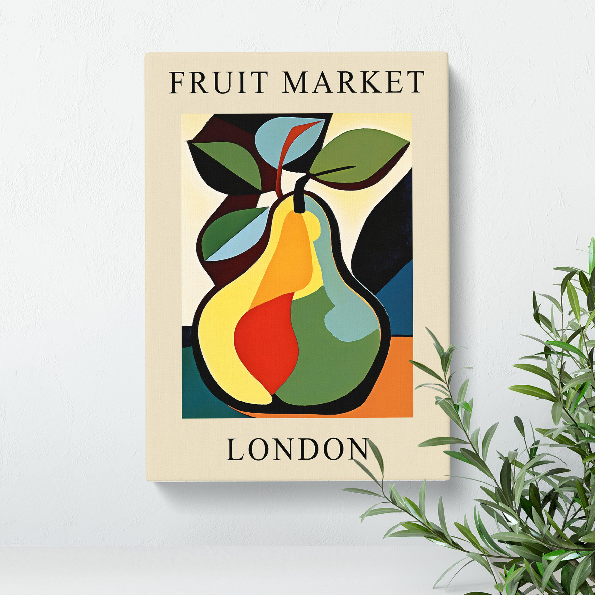 George Oliver Pear London Fruit Market - Wrapped Canvas | Wayfair.co.uk