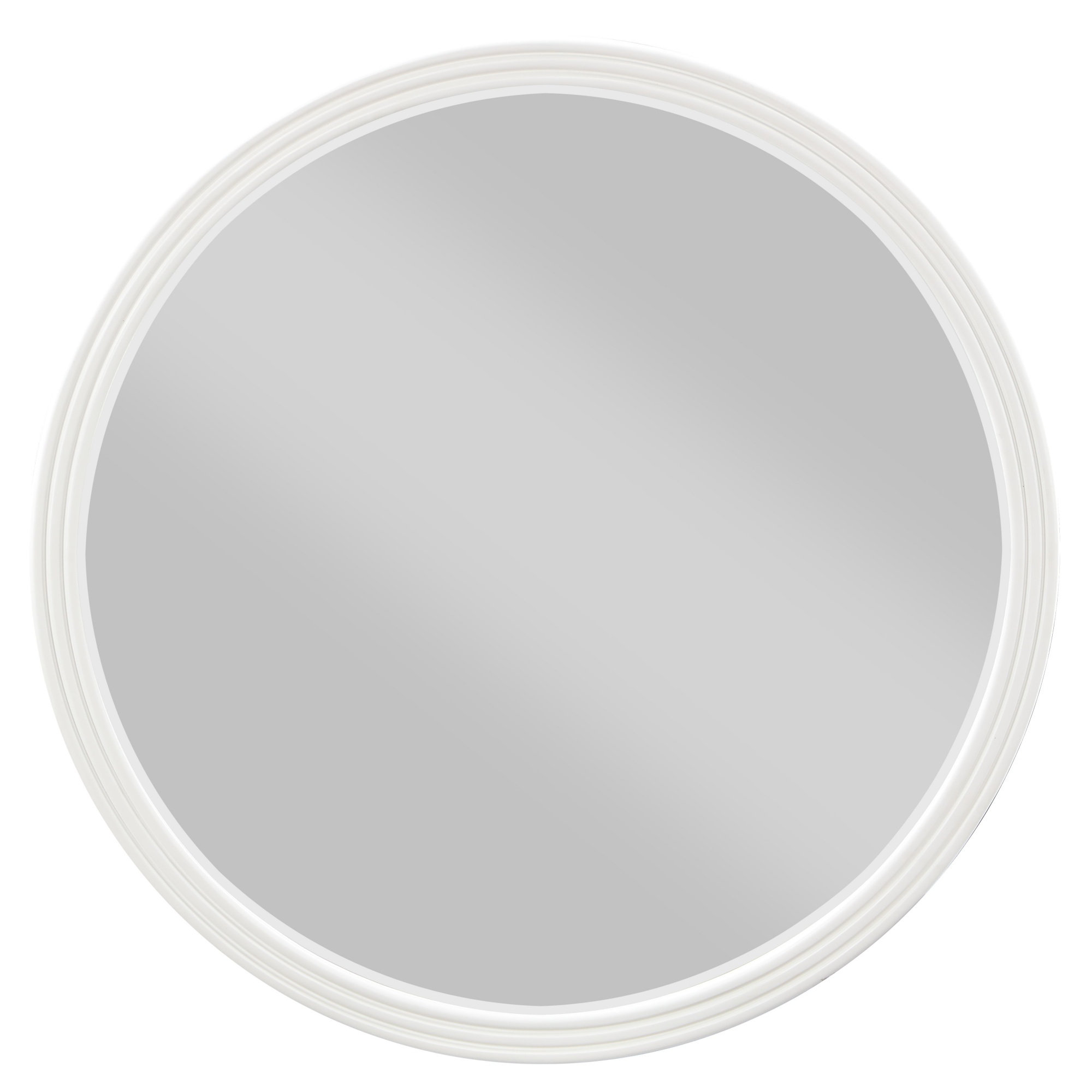 Latitude Run® Carena Gray Round Mirror, Mirror | Wayfair