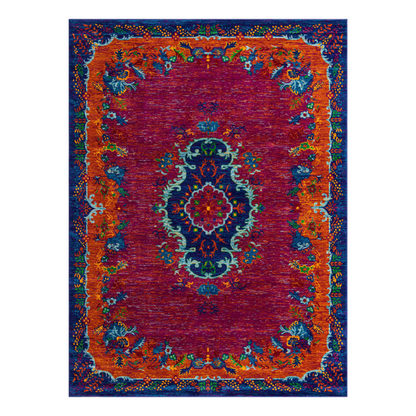 Bungalow Rose Floral Rug & Reviews | Wayfair