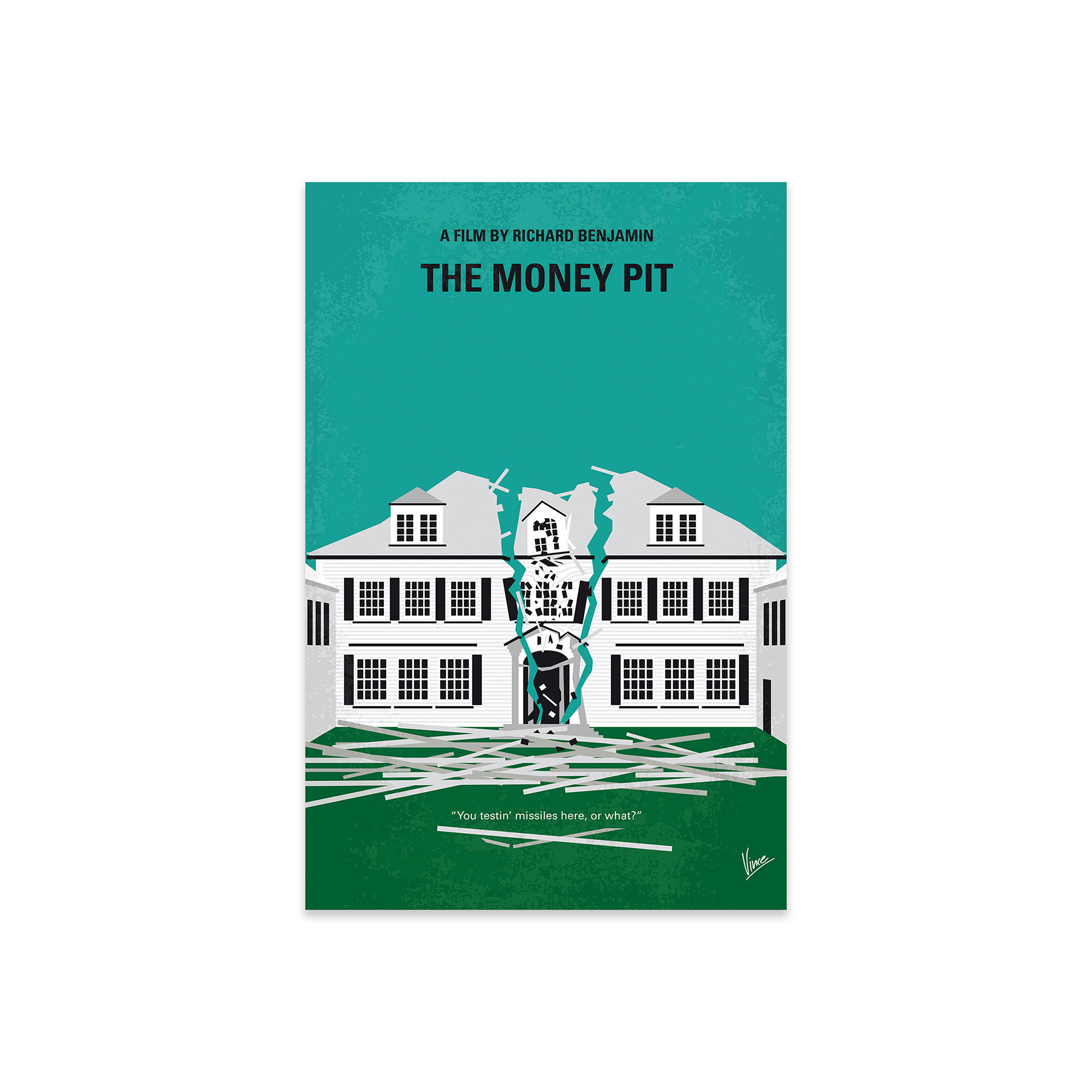 iCanvas The Money Pit Minimal Movie Poster by Chungkong - No Frame ...