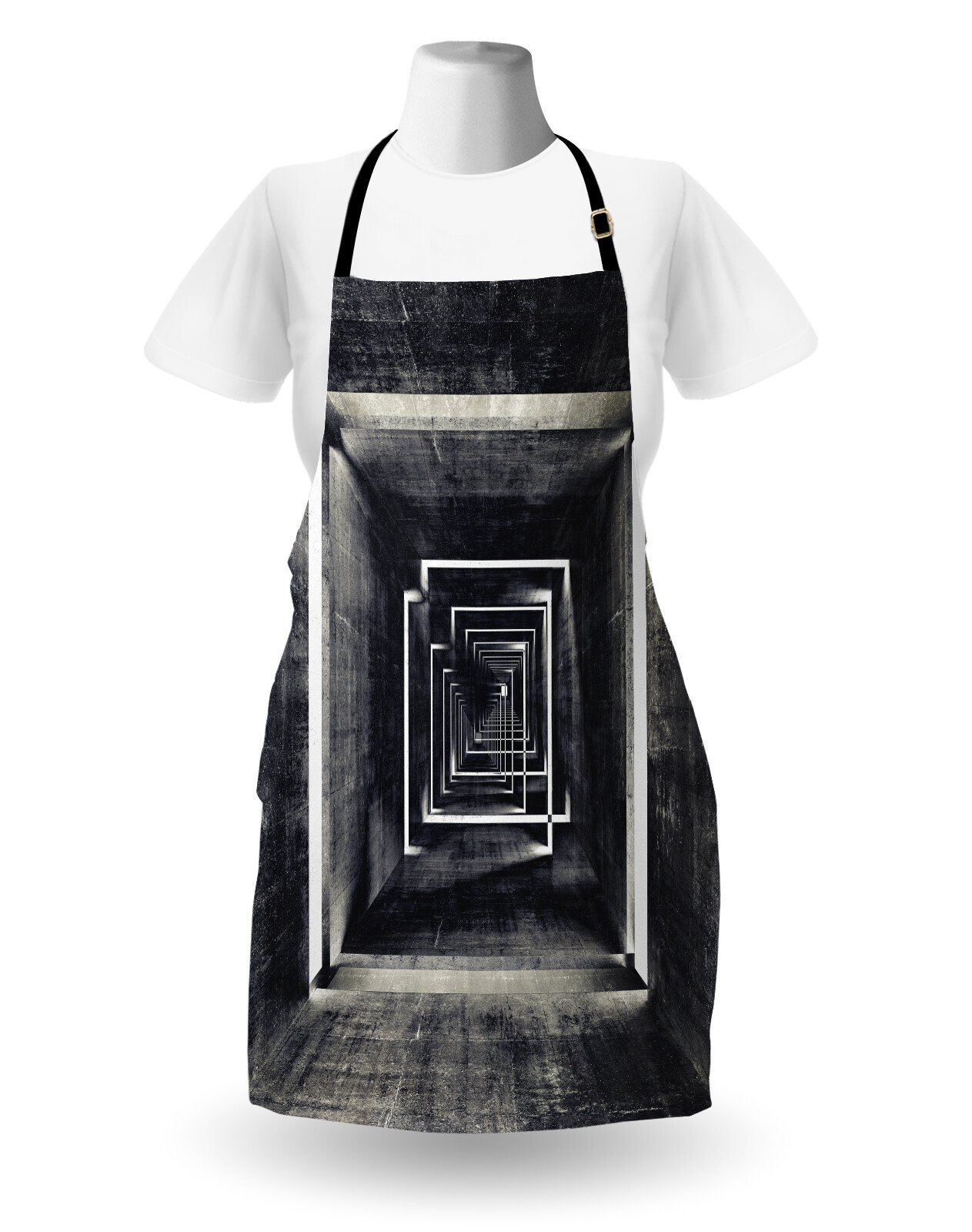 East Urban Home Dark Grey Apron Unisex, Tunnel Perspective, Adult Size ...