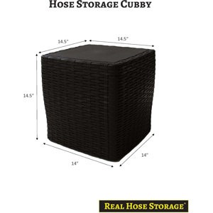 Real Hose Storage Outdoor Garden Hose Storage Holder, Decorative Garden ...