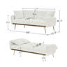 Mercer41 Rinor 69'' Square Arm Sleeper & Reviews | Wayfair