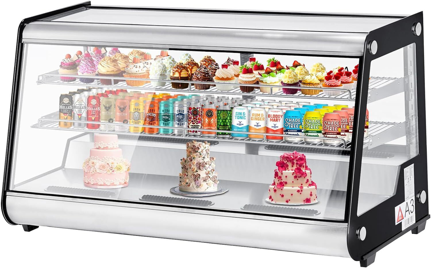 Zstar Horizontal Refrigerated Display Cabinet, 8.1 Cu.Ft - Wayfair Canada