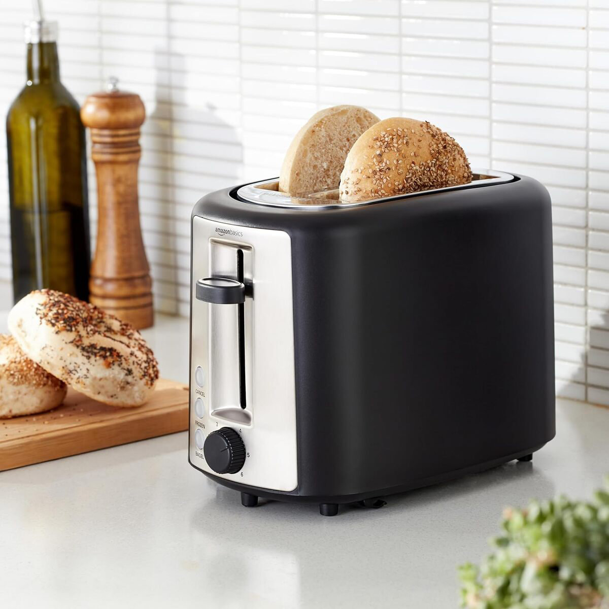 XIANGXIANGDIANZI Basic 2-Slice Toaster With 6 Browning Settings, Extra ...