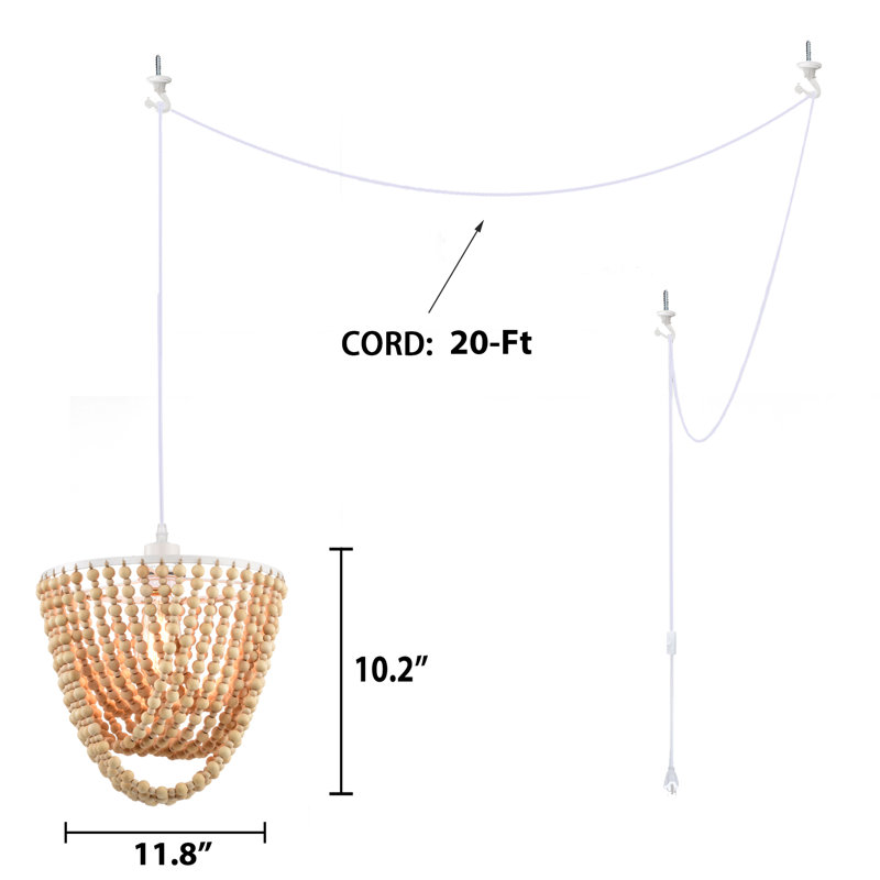 Dakota Fields Gillian 1 - Light Bowl Drum Pendant | Wayfair