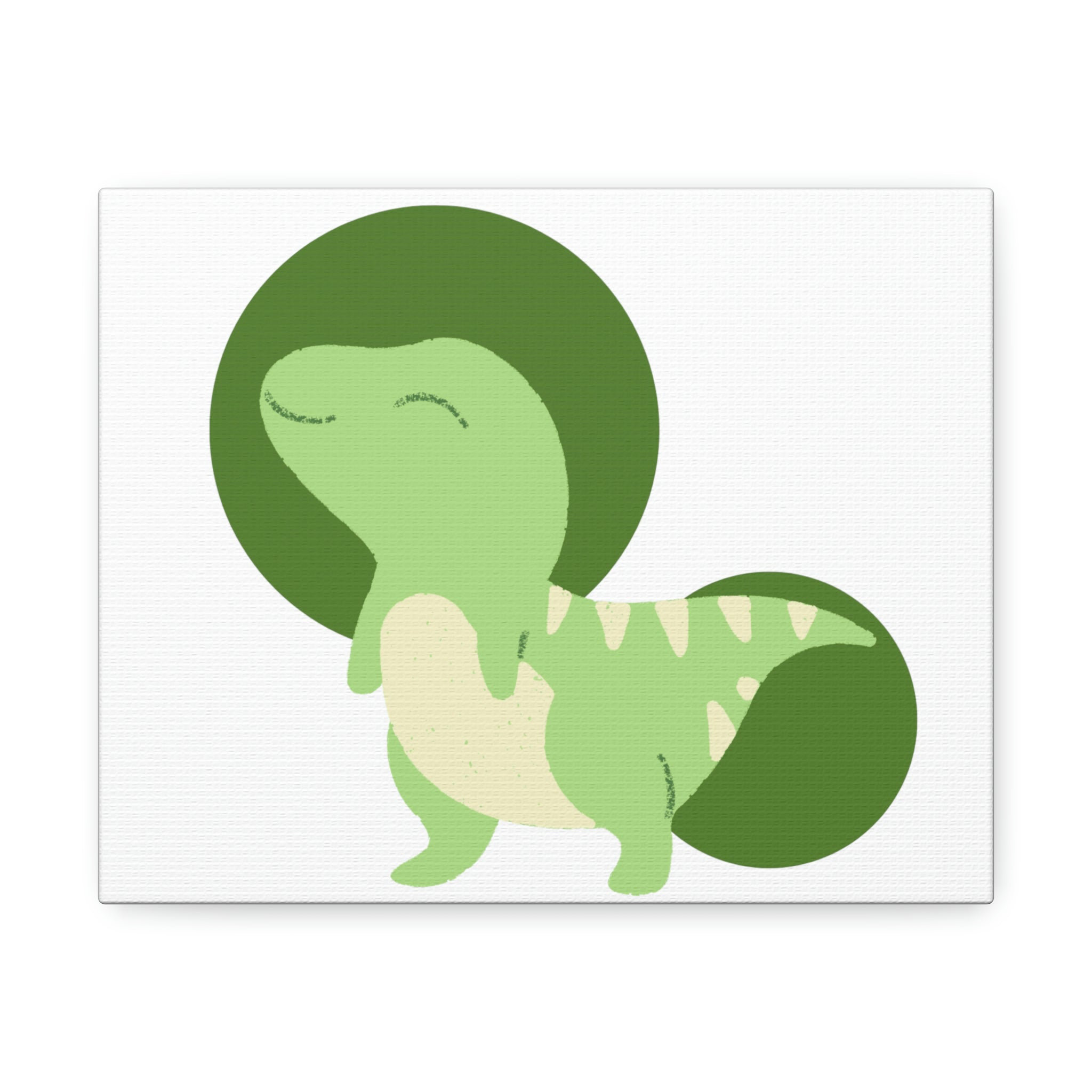 Trinx Green Dinosaur by Kelly Johnson - Wrapped Canvas Graphic Art ...