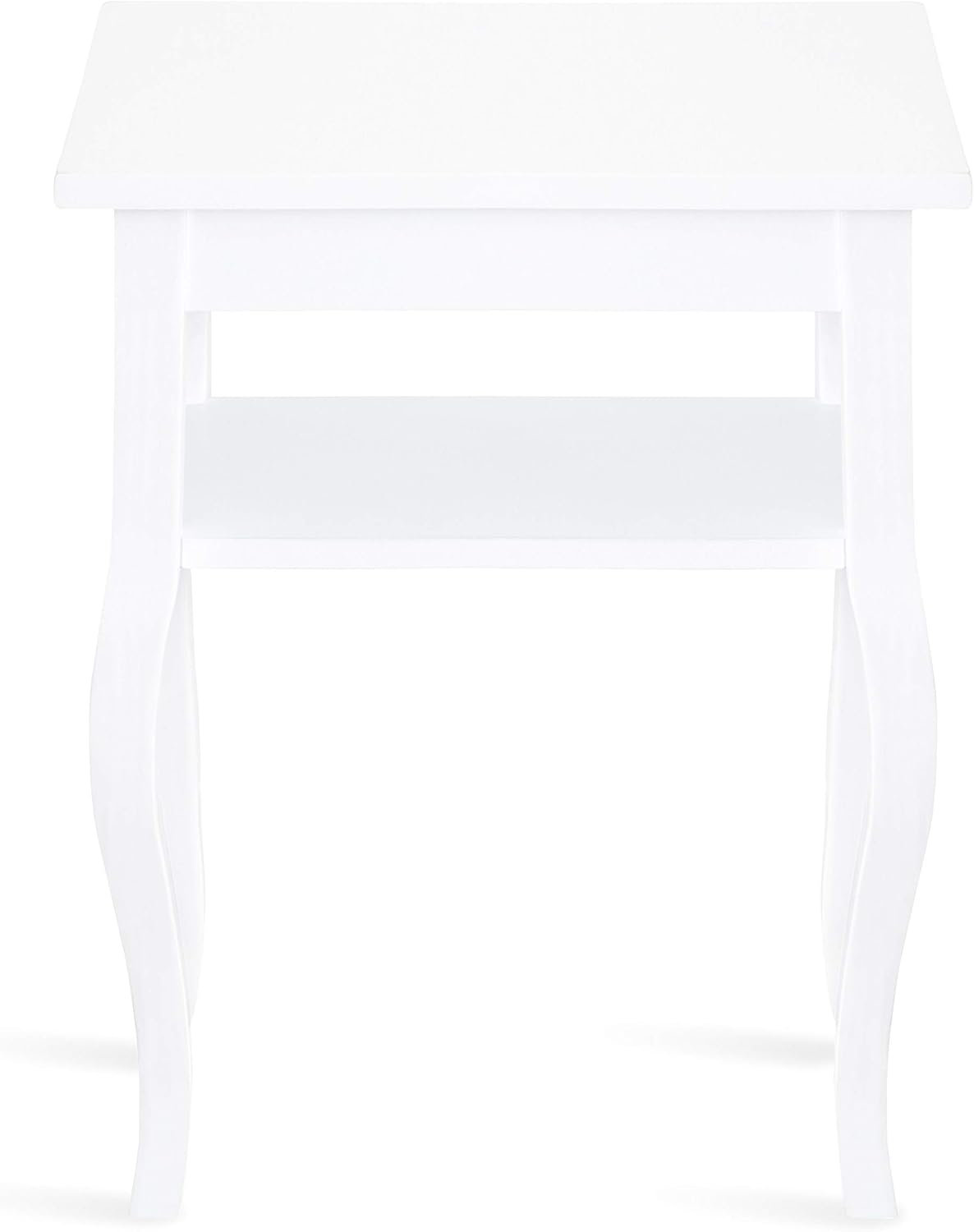 Wildon Home® Transitional Wood Side Table With Display Shelf And ...