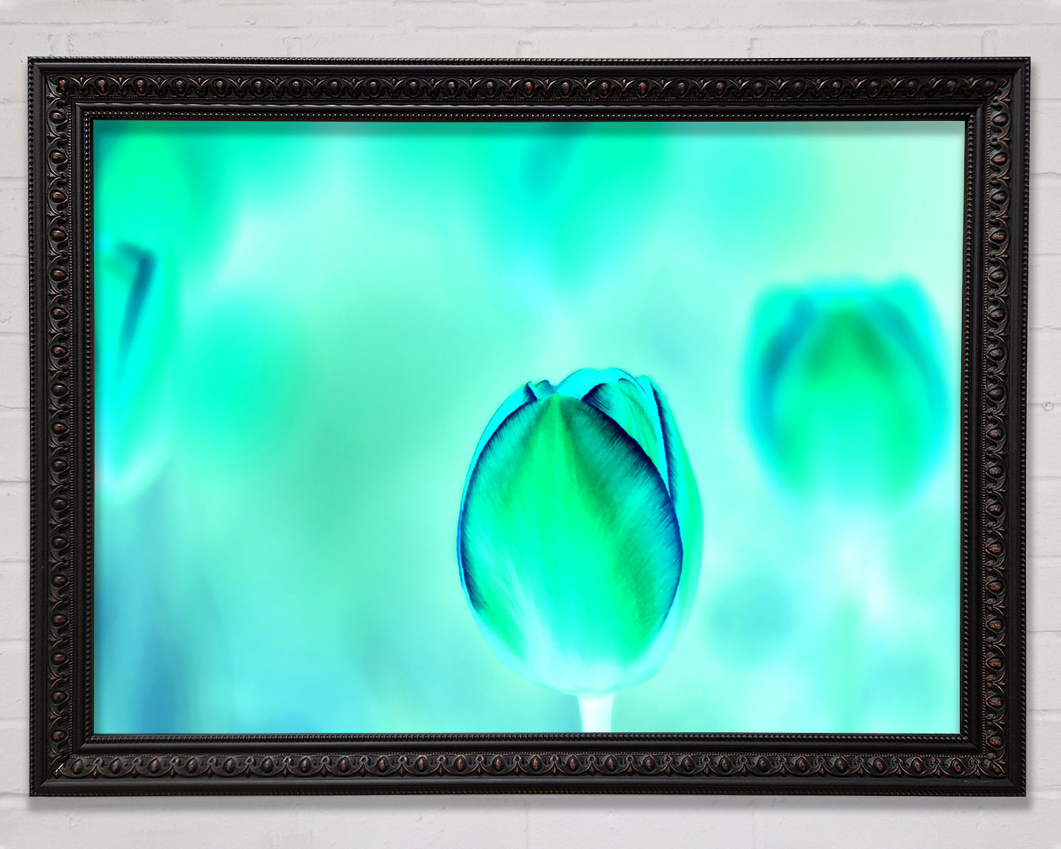 Ebern Designs Turquoise Tulip - Print | Wayfair.co.uk