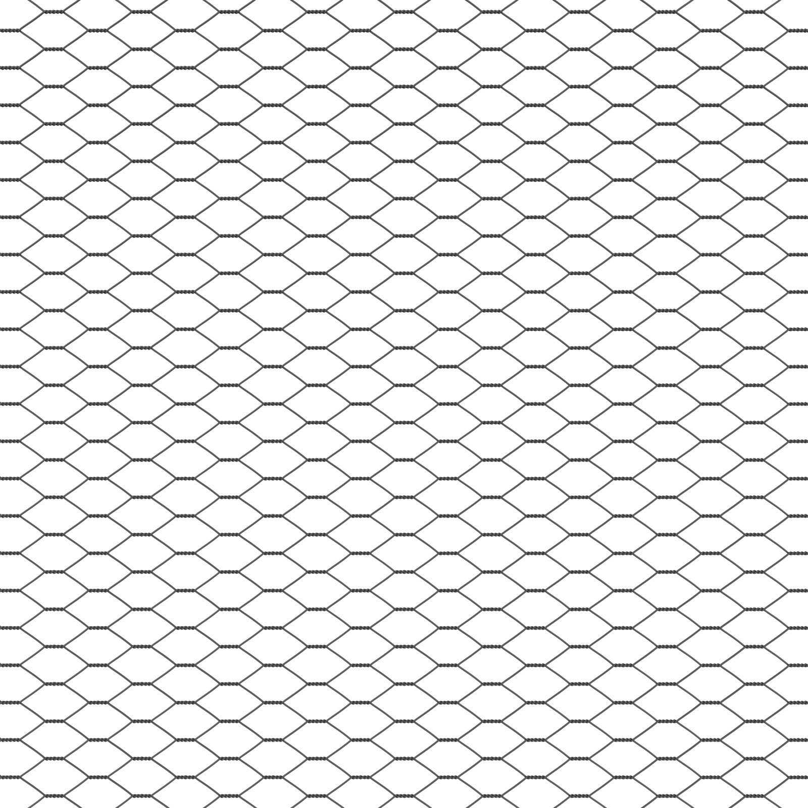 vidaXL Hexagon Fence Gray 1.4x100 m Steel | Wayfair